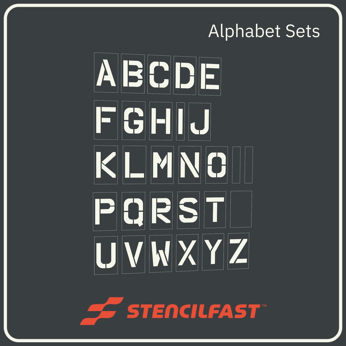 Alphabet Set (Large) | StencilFast