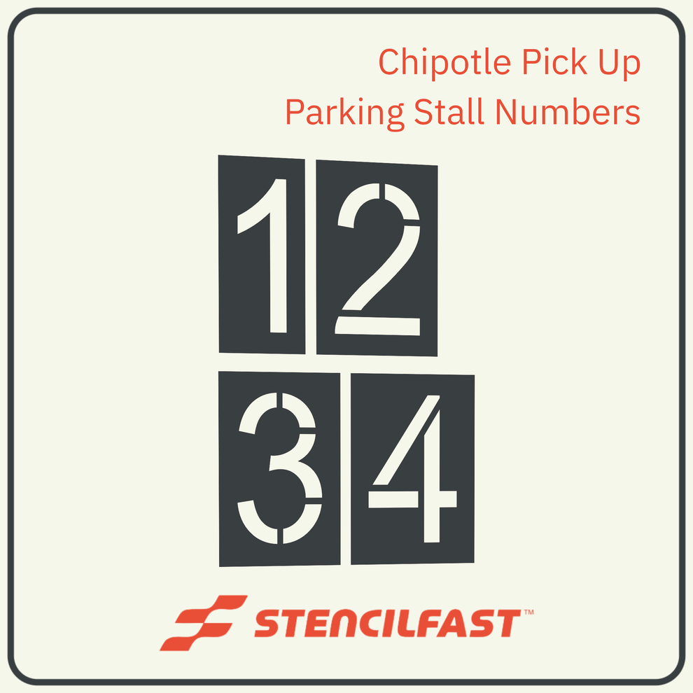 Chipotle Pick Up Stall Numbers | StencilFast