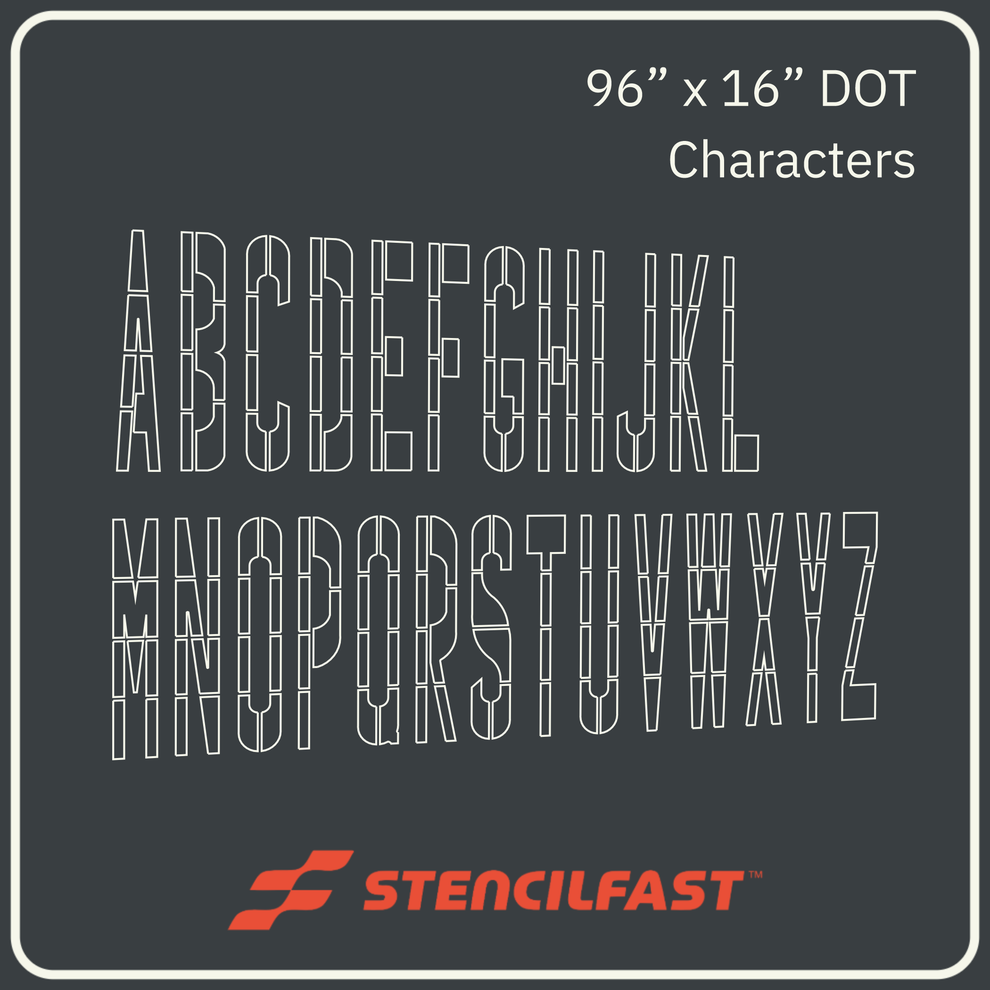 DOT Individual Characters | StencilFast