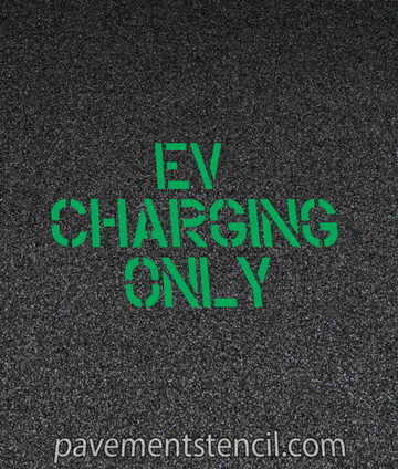 Electric Vehicle Parking Pavement Stencils | StencilFast