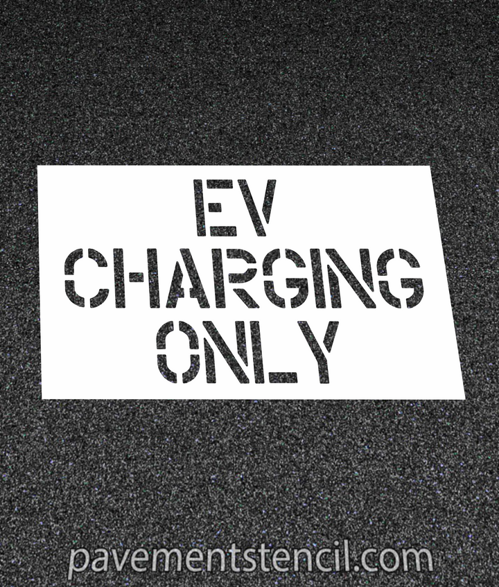 Electric Vehicle Parking Pavement Stencils | StencilFast