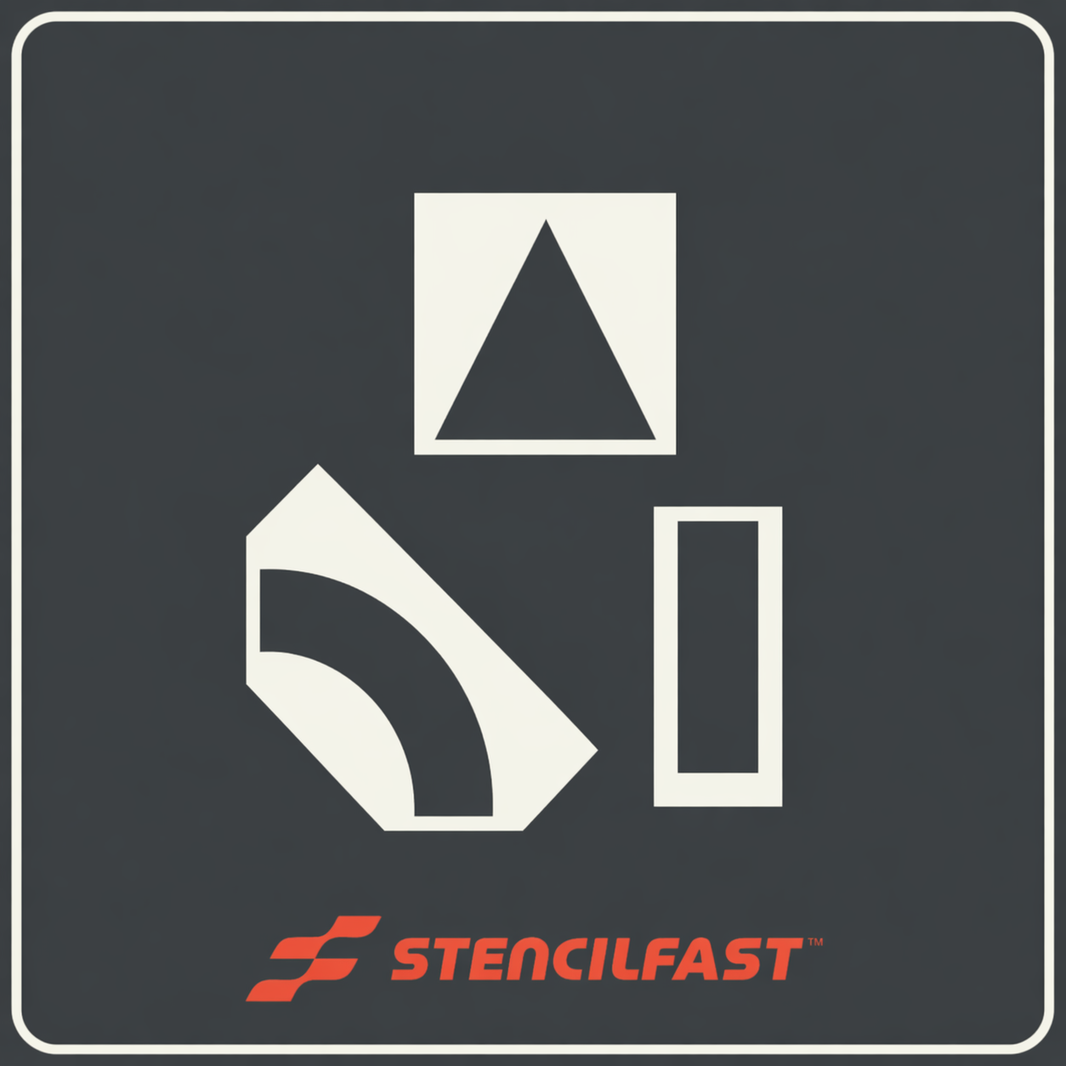 McDonalds Parking Lot Stencils | StencilFast