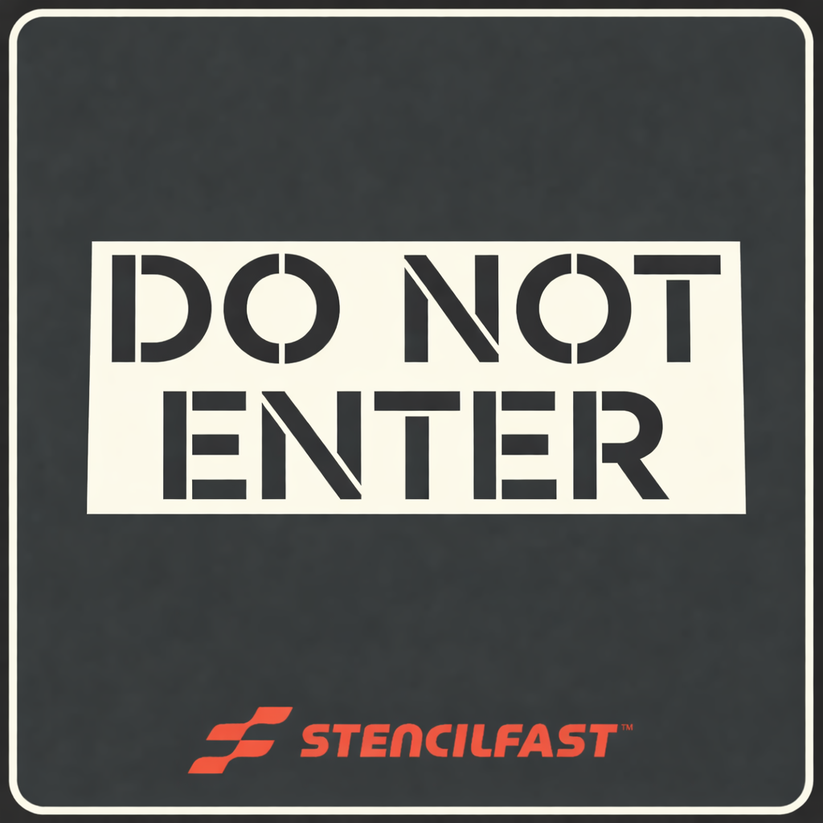 Chipotle Do Not Enter Stencil | StencilFast