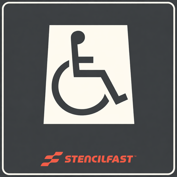 Florida DOT Handicap Stencil - 60" | StencilFast