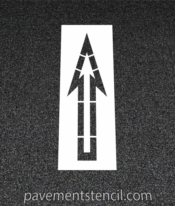 Walmart Large Straight Arrow Stencil | StencilFast