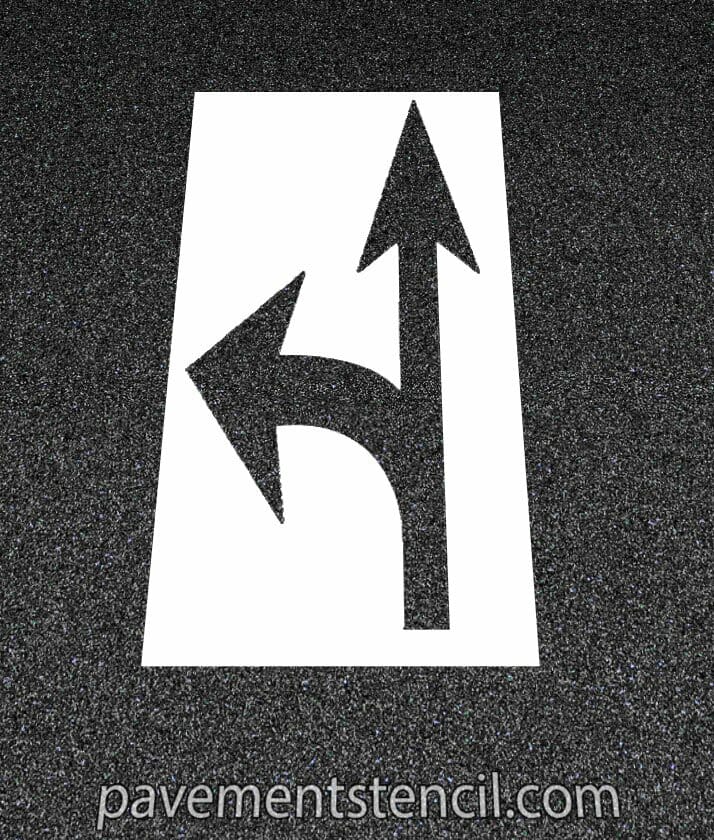 DOT Combination Arrow Stencil | StencilFast