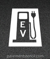 Electric Vehicle Parking Pavement Stencils | StencilFast