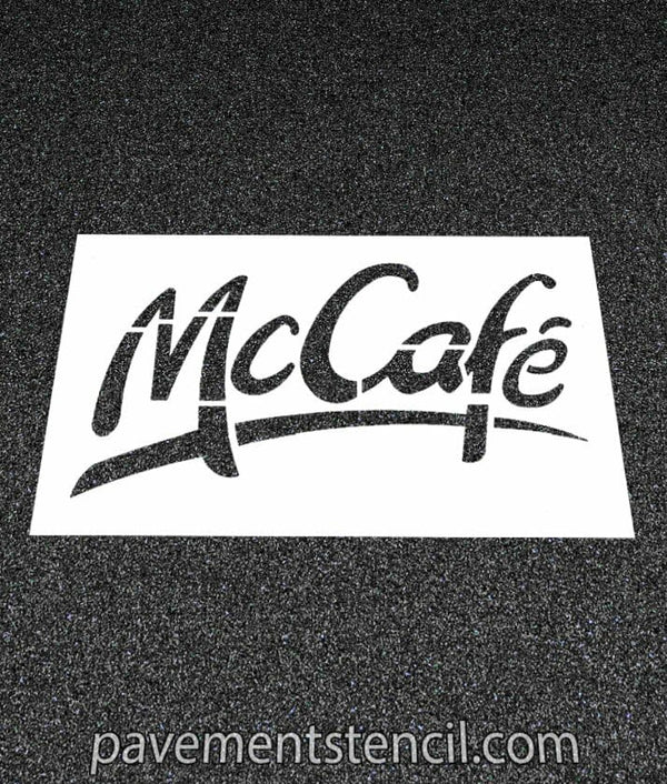 McDonald's McCafe Stencil | StencilFast
