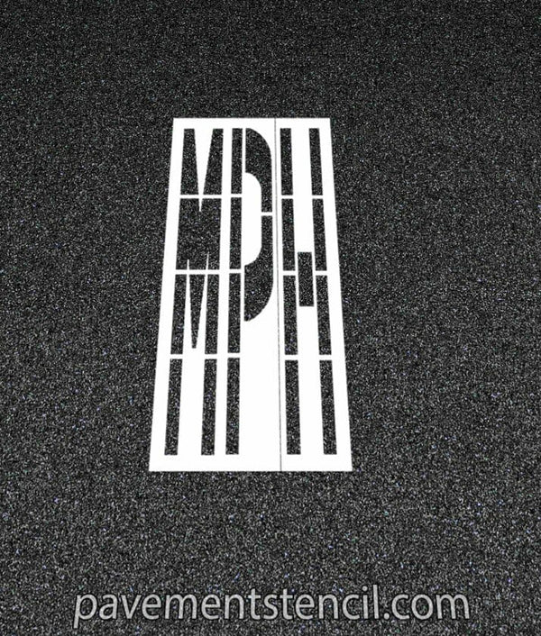 DOT MPH Stencil | StencilFast