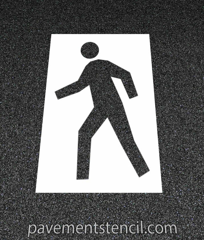 Pedestrian Crossing Symbol (DOT) 52" | StencilFast