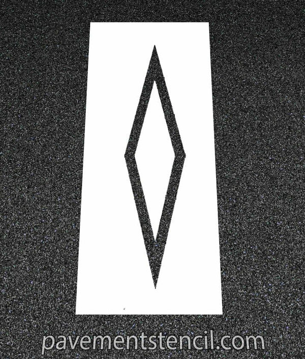 DOT Preferential Lane Symbol Stencil | StencilFast