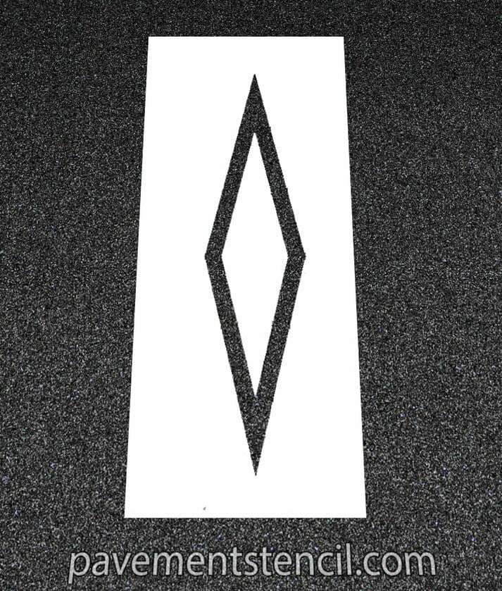 DOT Preferential Lane Symbol Stencil | StencilFast