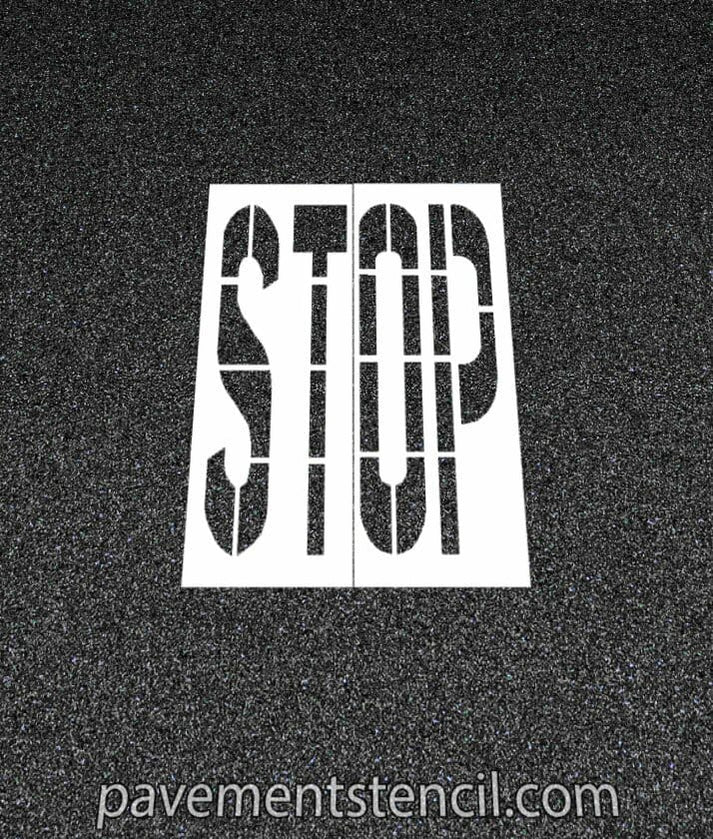 DOT Stop Stencil | StencilFast