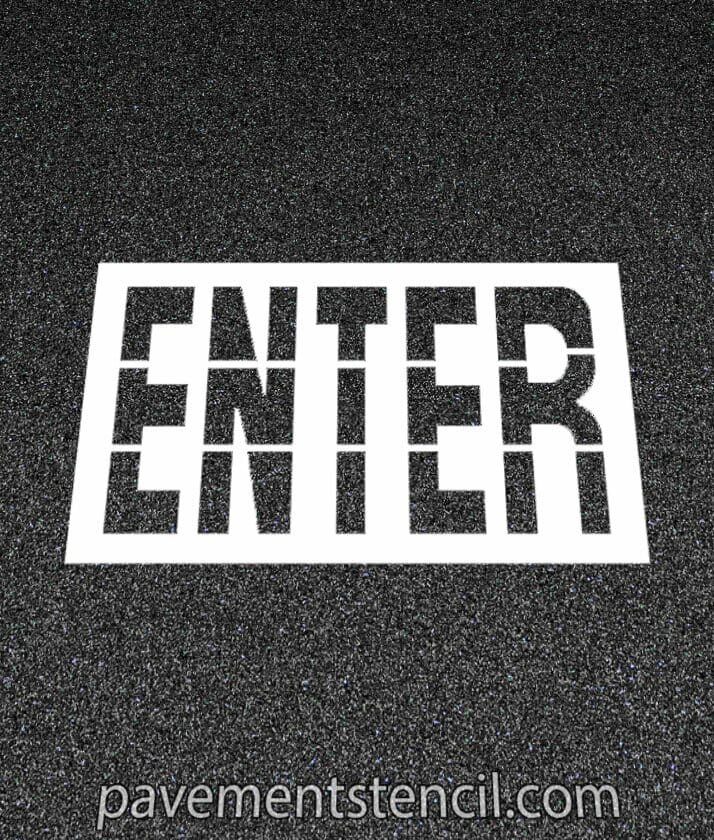 Walmart 36" ENTER Stencil | StencilFast
