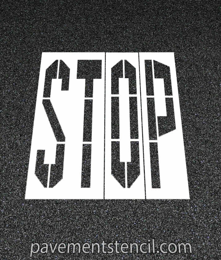 Walmart 96" STOP Stencil | StencilFast
